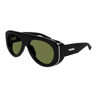 Bottega Veneta unisex, Accessoires, Noir, Taille: 58 MM Pilot Lunettes de soleil