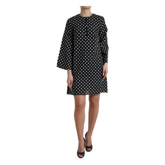 Dolce & Gabbana Polka Dot Nylon Shift Mini Dress - - Dresses - Damen - Schwarzk - S