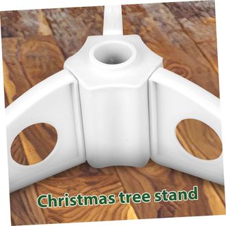 Hemobllo Weißer Weihnachtsbaumständer Stabiler Künstlicher Christbaum Sockel DIY Bastelzubehör für Weihnachtsbaum Befestigung und Dekoration