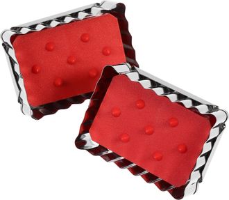 Cabilock Quadratische Kuchenformen Aus Edelstahl 2 Stück Druckbare Backformen Mit Glatter Oberfläche Hochtemperaturbeständig Für Käsekuchen Und Desserts Zuhaus