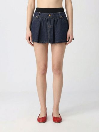 7 For All Mankind Jupe 7 FOR ALL MANKIND Femme couleur Bleu