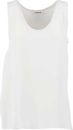 P.A.R.O.S.H. P.a.r.o.s.h., Femme, Tops, Blanc, Taille: 40 FR Blusa S/Maniche
