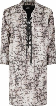 Pinko Pinko, Femme, Robes, Brun, Taille: 40 FR Agra Abito Popeline