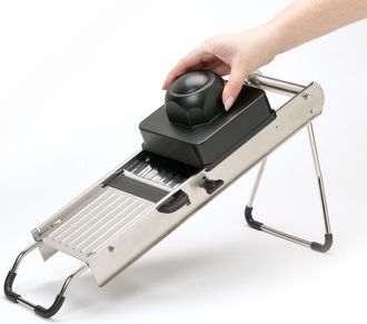 MasterClass MasterClass Edelstahl-Mandolinenhobel-Set (8 Teile), Silber