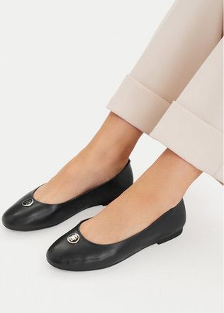 Tommy Hilfiger Ballerinas Th Plate FW0FW09374 Schwarz