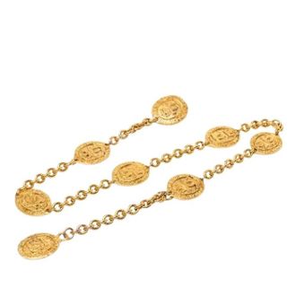 Chanel Pre-owned Chain Belt with Medallions - - Pre-owned - Damen - Gelb - ONE SIZE