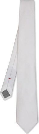 Dell'Oglio Homme, Accessoires, Blanc, Taille: ONE Size Cravate Oxford