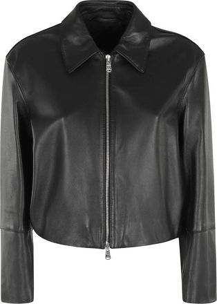 Dondup Femme, Vestes, Noir, Taille: 38 FR Giacca Regular in Nappa