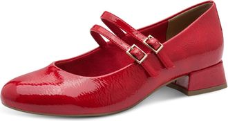 Marco Tozzi Marco Tozzi Damen Pumps weiches Feel Me Fu&szlig;bett weiches Innenfutter Modern, rot (RED PATENT), 37 EU