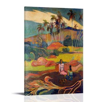 Cambos Paul Gauguin berühmte Malerwerke (Tahitianische Frauen unter den Palmen) Druck Poster Malerei auf Leinwand Wandkunst Scroll Bild Druck Wohnzimmer Wänd