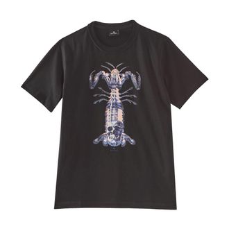 Paul Smith Skull Praying Mantis Grafik T-Shirt - - Tops - Herren - Schwarzk - M