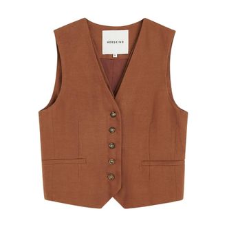 Birgitte Herskind Femme, Vestes, Brun, Taille: 40 FR Double Up Vest