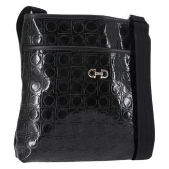 Ferragamo Pre-owned Schultertasche aus beschichtetem Canvas - - Pre-owned - Damen - Schwarzk - ONE SIZE
