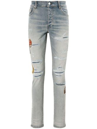 Amiri jean skinny Travel Patch Repair - Bleu