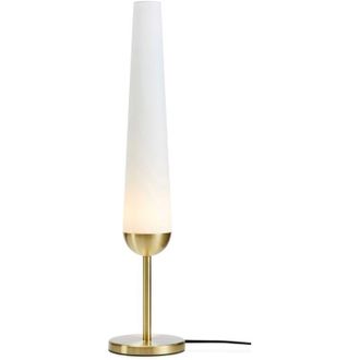 Marksl&ouml;jd Markslojd - bern Lampe de table Slim 1 Lumi&egrave;re Laiton Bross&eacute;, Blanc