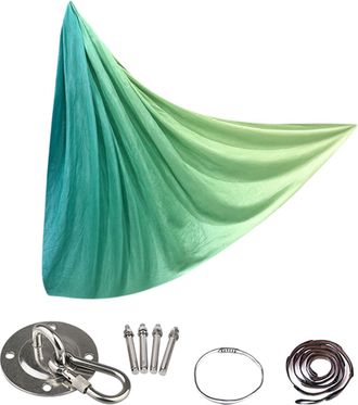 Generic Yoga Swing - Langlebige Luft Yoga H&auml;ngematte Bequeme Stoffk&ouml;rperst&uuml;tze Verst&auml;rkte Sicherheit | Tragbares elastisches Fitnesszubeh&ouml;r f&uuml;r Zuhause, Outdo