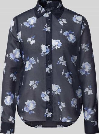 GANT Regular Fit Langarmbluse aus Baumwoll-Seiden-Mix