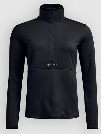Ortovox Light Zip Neck Fleecejacke black raven