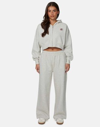 Good For Nothing Pantalon de jogging baggy &agrave; logo brod&eacute; - Gris