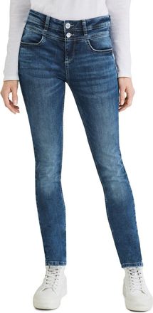 Street One Damen Style York Jeanshose Slim, Indigo Wash, 25W / 34L EU