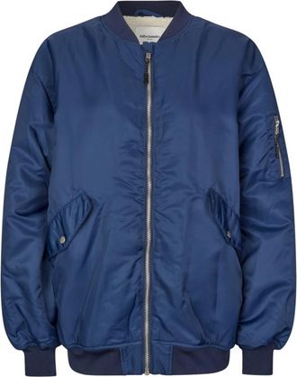Lollys Laundry Oversized Bomberjacke Dunkelblau - - Jackets - Damen - Blau - XS