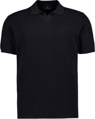 Ragman Herren Polo-Shirt schwarz
