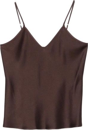 Max Mara Femme, Tops, Brun, Taille: 36 FR Envers Satin Camisole Top