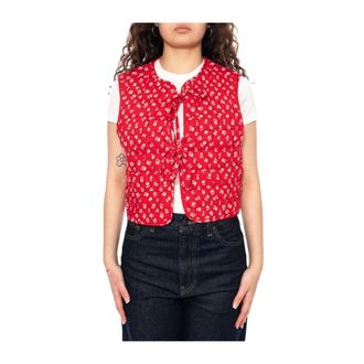 Levi's Femme, Vestes, Rouge, Taille: 38 FR Rue Liner Vest