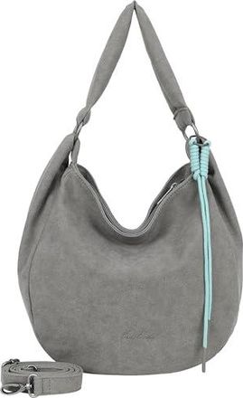 Fritzi Aus Preu&szlig;en Fritzi aus Preu&szlig;en sac &agrave; &eacute;paule bandouli&egrave;re Sue01 Suede Jacky Hobo Bag Soft Dark Anthra gris
