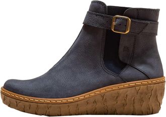 El Naturalista Damen Ankle Boots Yggdrasil, Frauen Stiefeletten,flach,Stiefel,Bootee,Booties,halbstiefel,Kurzstiefel,Ocean-Black,41 EU / 7.5 UK