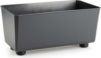 HowHomely Blumentopf grau | Blumen&uuml;bertopf 28x17x14 cm | Langlebige und Leichte &Uuml;bertopf f&uuml;r Deko Wohnzimmer Schlafzimmer Bad oder B&uuml;ro | Moderne Dekoration