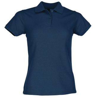 Fruit Of The Loom Damen Poloshirt SS092M, Blau - Blau (Marineblau), Gr. 46 (Herstellergr&ouml;&szlig;e: XXL)