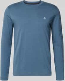 Marc O'Polo Shaped Fit Langarmshirt aus reiner Baumwolle