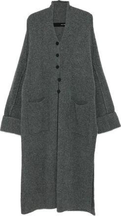 Isabel Benenato manteau oversize à simple boutonnage - Gris