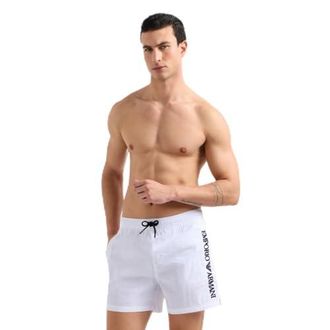 Emporio Armani Boxer de Bain pour Homme, Blanc, XXXXL-L