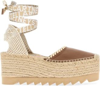 Stella McCartney Femme, Chaussures, Brun, Taille: 41 EU Gaia Wedge Espadrille