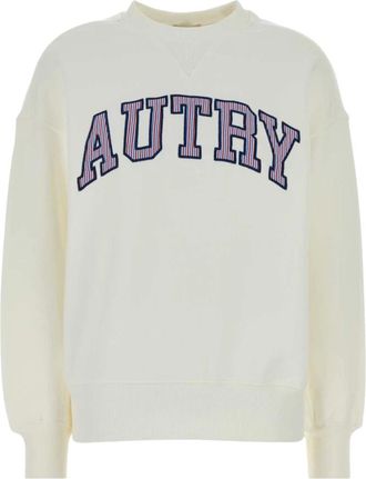 Autry Femme, Sweatshirts et sweats &agrave; capuche, Blanc, Taille: 40 FR Sweatshirts