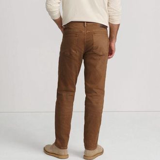 Lands End Stretch-Jeans mit Flanellfutter im Classic Fit, Herren, Gr&ouml;&szlig;e:56 71 regular, Beige, Baumwoll-Mischung, by Lands End
