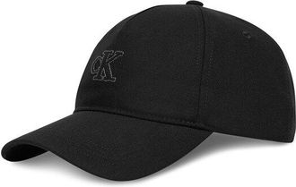 Calvin Klein Cap Monogram Deboss Canvas Baseball LV04G5027G Schwarz