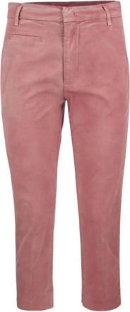 Dondup Femme, Pantalons, Rose, Taille: 38 FR Ariel Cropped Pantalons