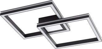 Lucande LED Deckenlampe dimmbar, RGB Backlight wechselbare Lichtfarbe (2700-6500K) Fernbedienung App Steuerung Wohnzimmerlampe Smart Home Deckenleuchte