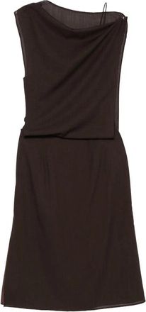Viktoria Chan Wool-Blend Shift Tunic - Brown