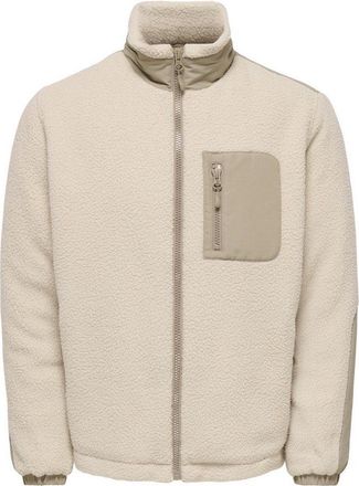 Only & Sons Kurzjacke ONSTYRO PADDED SHERPA JACKET NOOS Polyester, regular fit