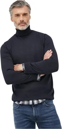 Joop Homme, Pulls, Bleu, Taille: 2XL Col roul&eacute;s