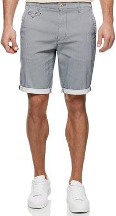 Indicode Hommes Cuba Chino Shorts | Pantalon Court Chino &agrave; 5 Poches Light Indigo XXL