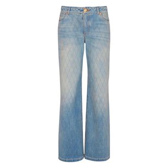Balmain Jean &agrave; surpiq&ucirc;res diamant - Femme - Jeans - Bleu - Taille: 34 FR