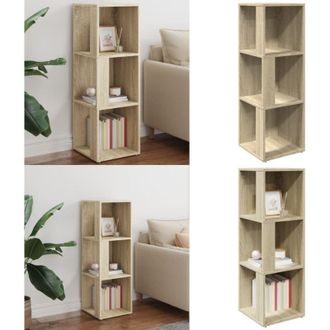 vidaXL Eckregal Sonoma-Eiche 33x33x100 cm Holzwerkstoff - Eckregal - Regalsystem - Wohnraumorganisation - Holzwerkstoffm&ouml;bel - Sonoma-Eiche - Home & Living