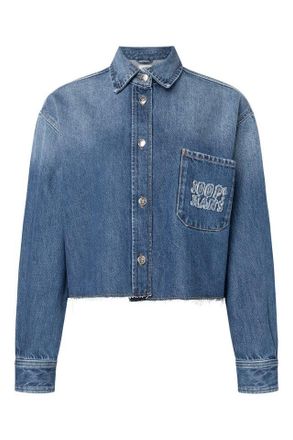 Joop Jeansbluse Udela mit bestickter Tasche