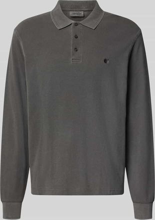 Carhartt Work in Progress Relaxed Fit Poloshirt aus reiner Baumwolle mit Label-Stitching