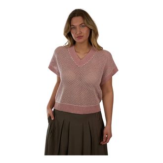 PESERICO Damen, Strickwaren, Rosa, LGr&ouml;&szlig;e